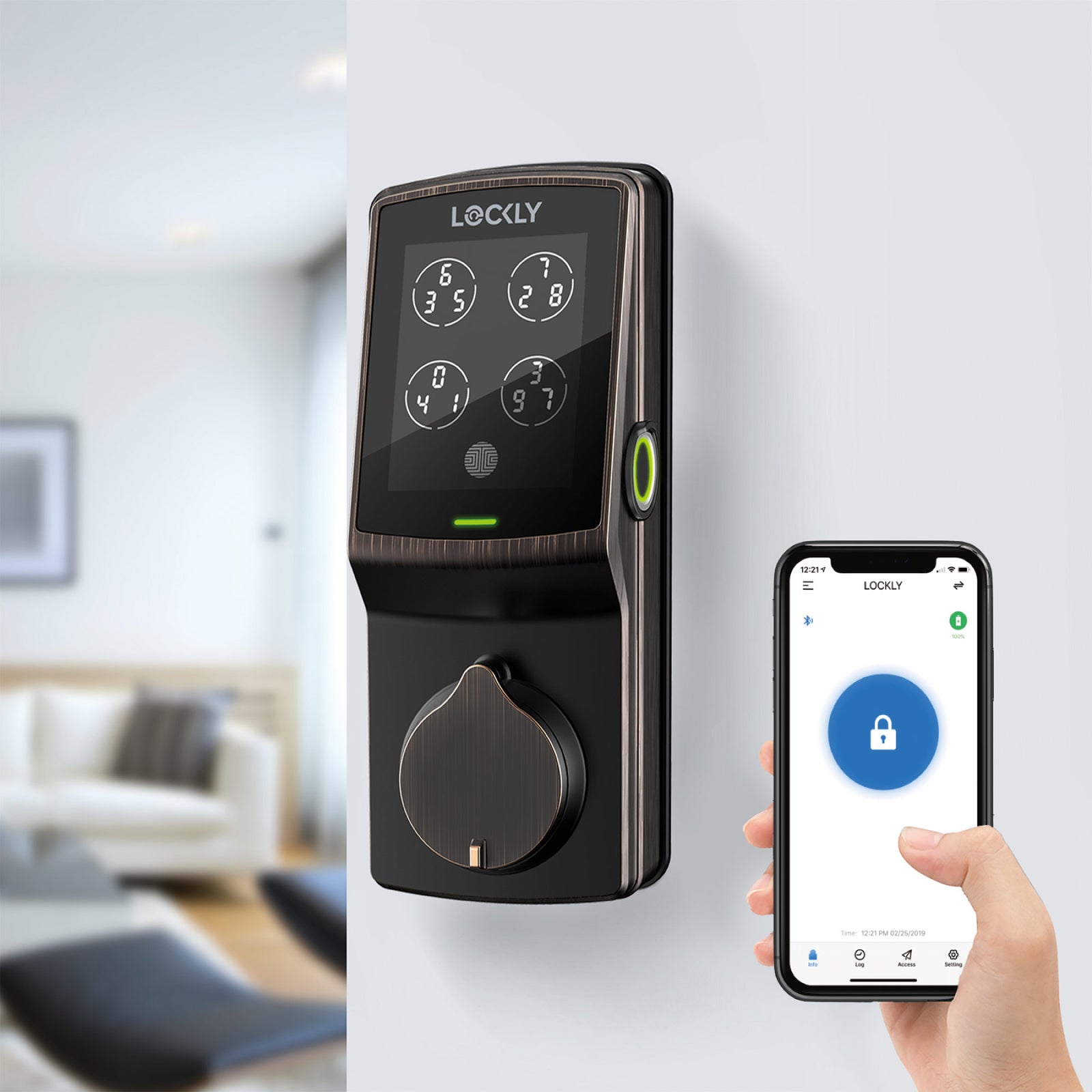 Peek-Proof Smart Lock | Lockly Secure Plus | Lockly®